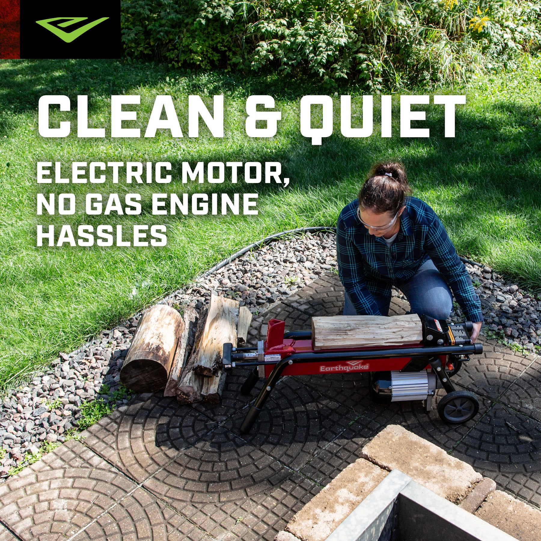 5-Ton Electric Log Splitter (43715) - Earthquake Outdoor Power Equipment