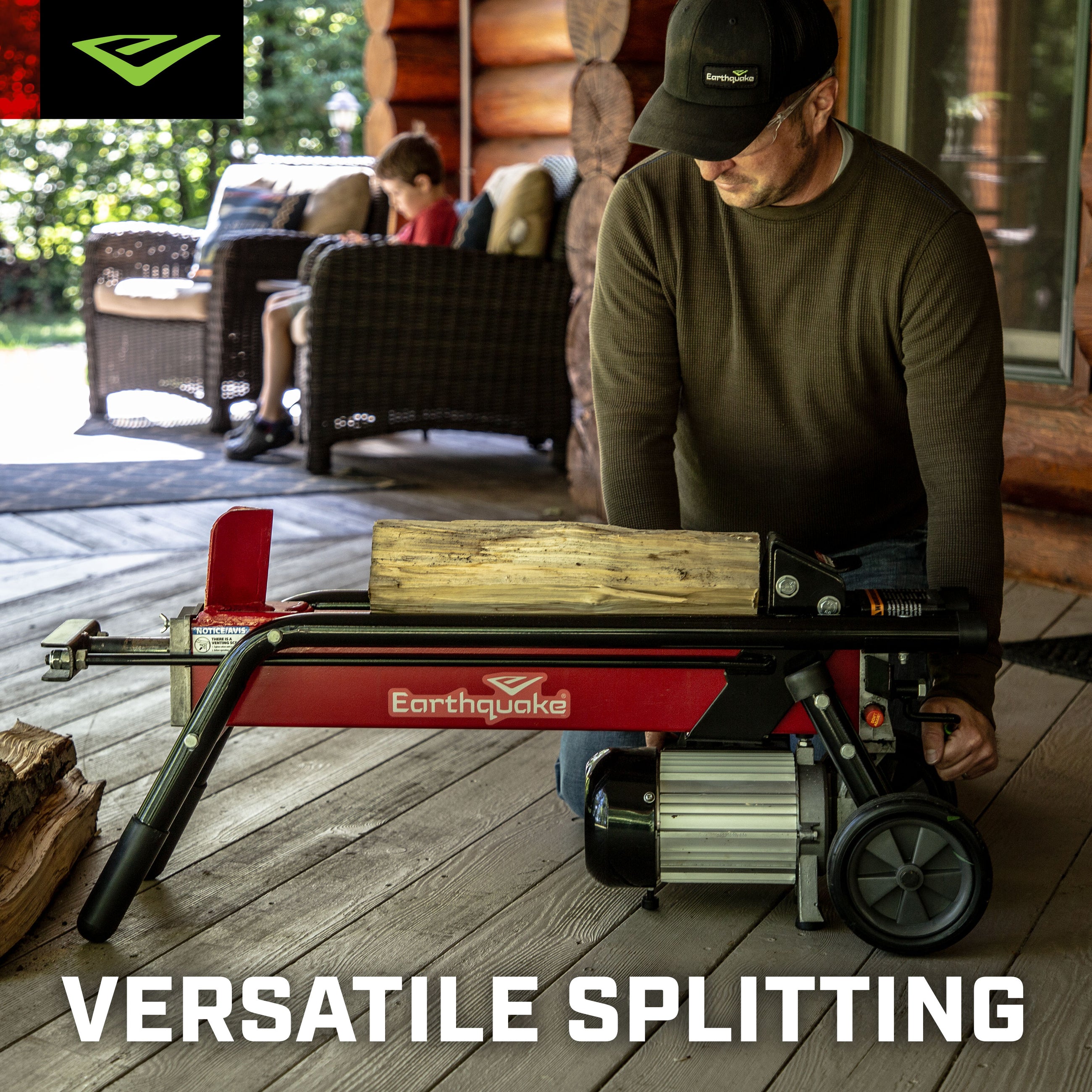 5-Ton Electric Log Splitter (43715) - Earthquake Outdoor Power Equipment
