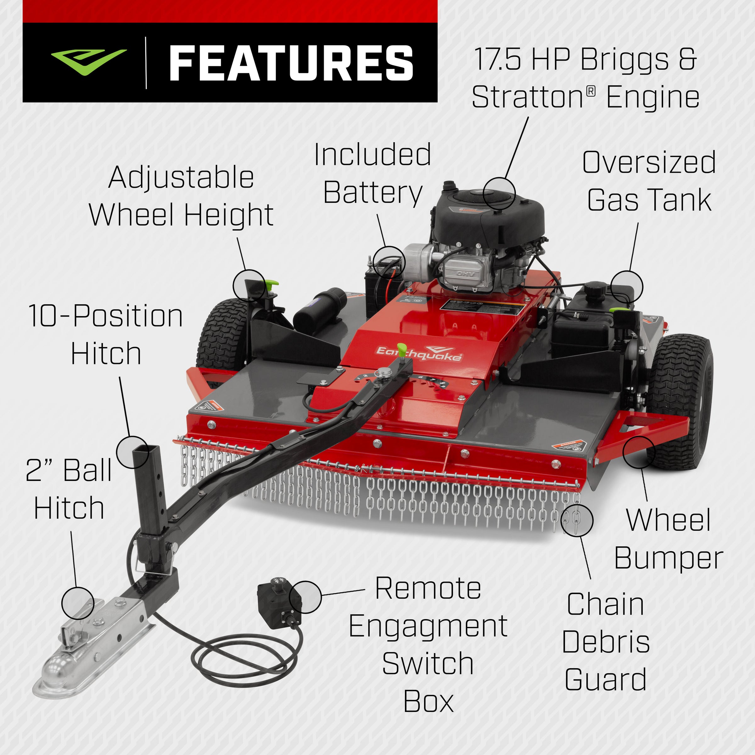 Acreage™ RE Tow-Behind Rough Cut Mower (44751) - Earthquake Outdoor ...