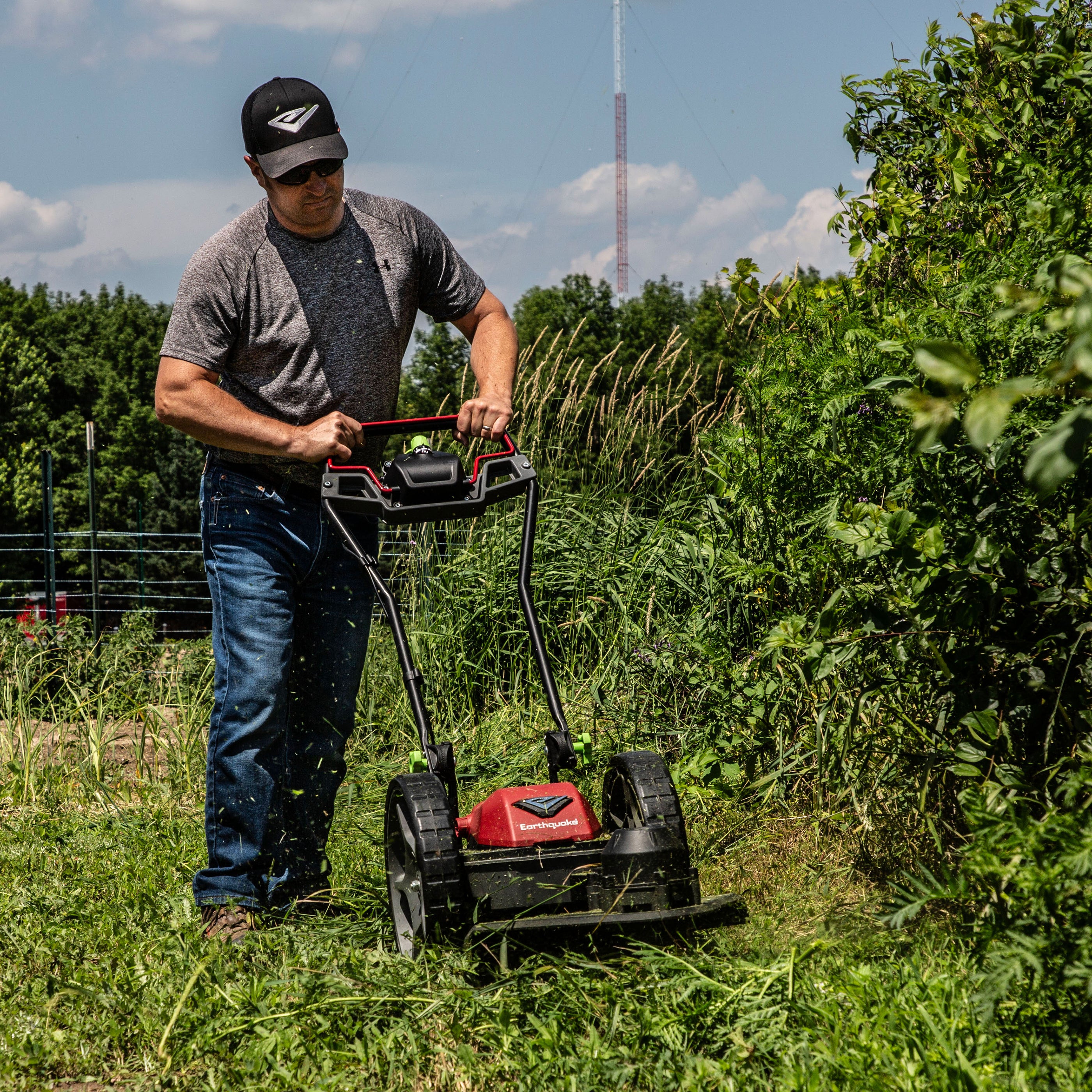 60V String Mower (44965) - Earthquake Outdoor Power Equipment