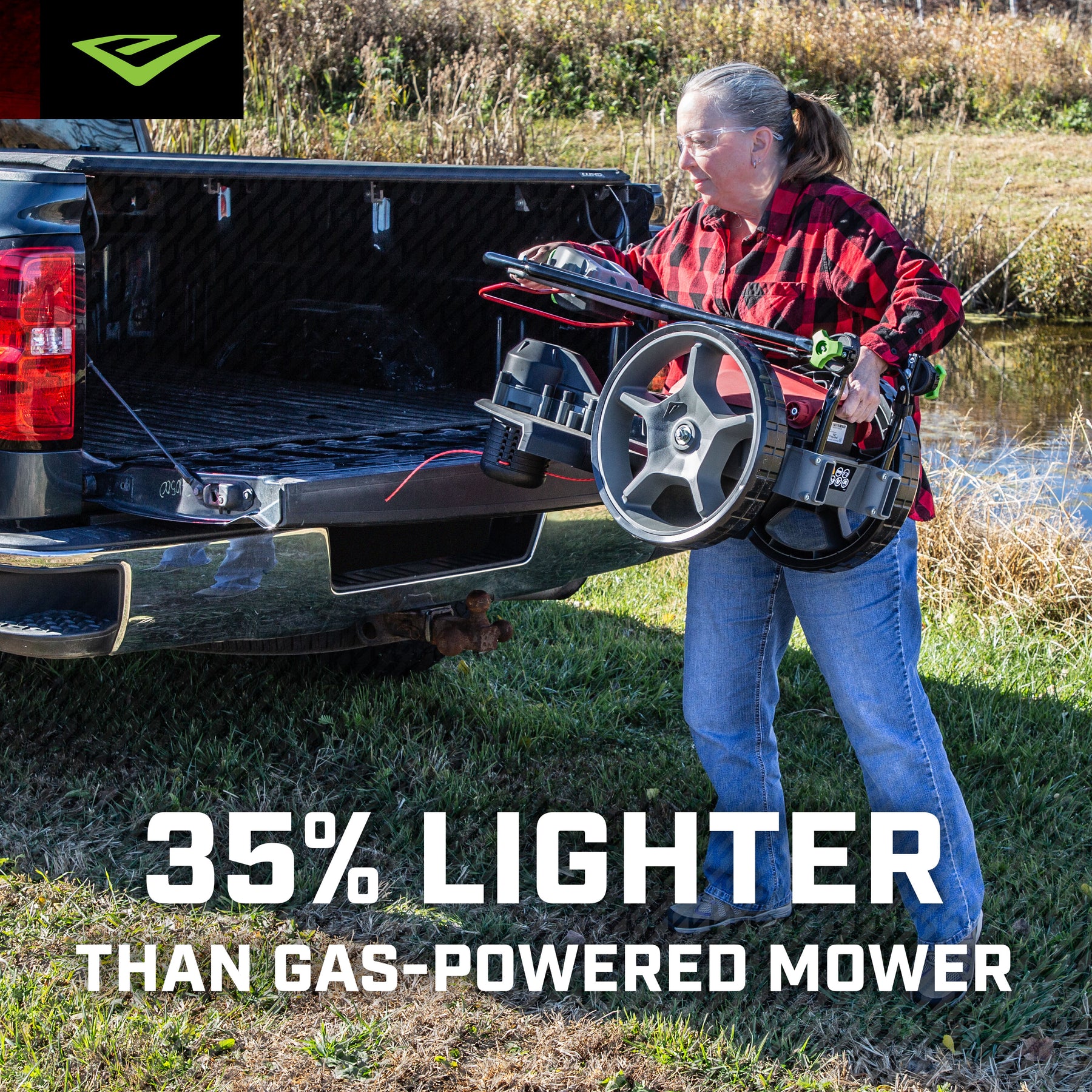 60V String Mower (44965) - Earthquake Outdoor Power Equipment